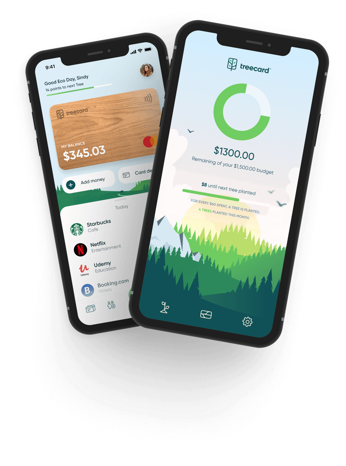 TreeCard - The wooden debit card that plants trees.